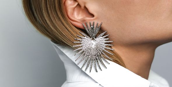 Серьги оптом серебряные женские купить в Москве, ювелирная бижутерия ...